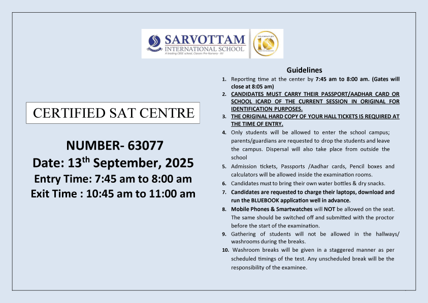Best School in Greater Noida West | Sarvottam International School